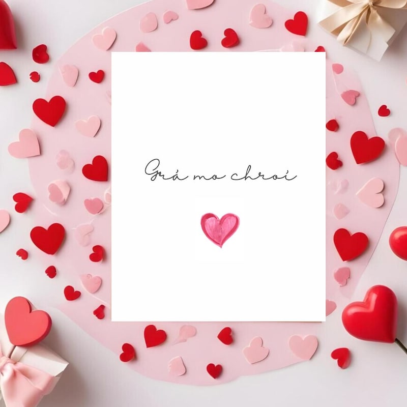 Irish Language Love Card - Etsy UK