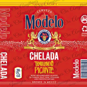 Modelo Chelada Sublimation Instant Digital Download for 20oz Straight ...