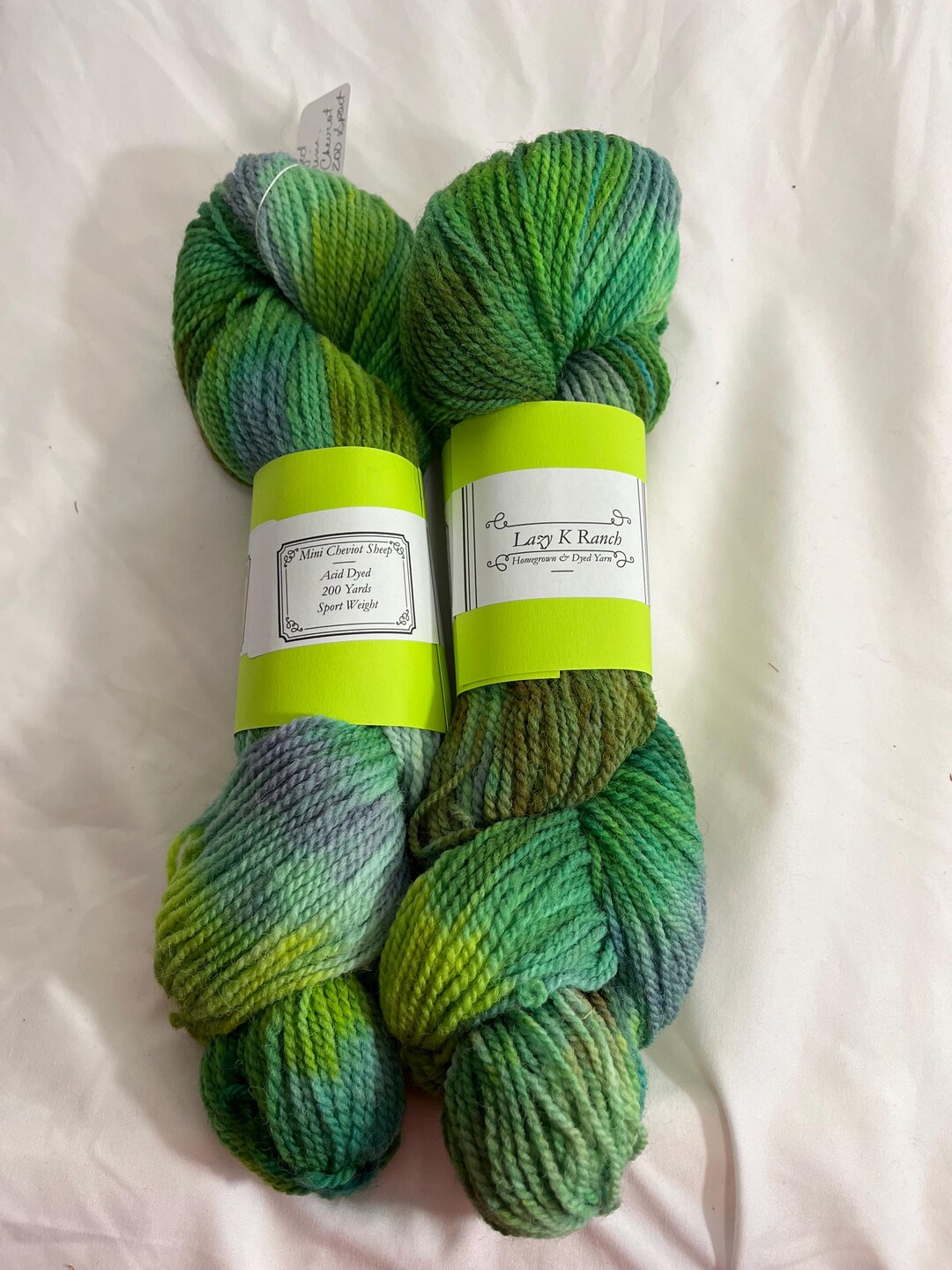 Dyed 100% Mini Cheviot Yarn. 2 Ply Sport Weight 200 Yards - Etsy