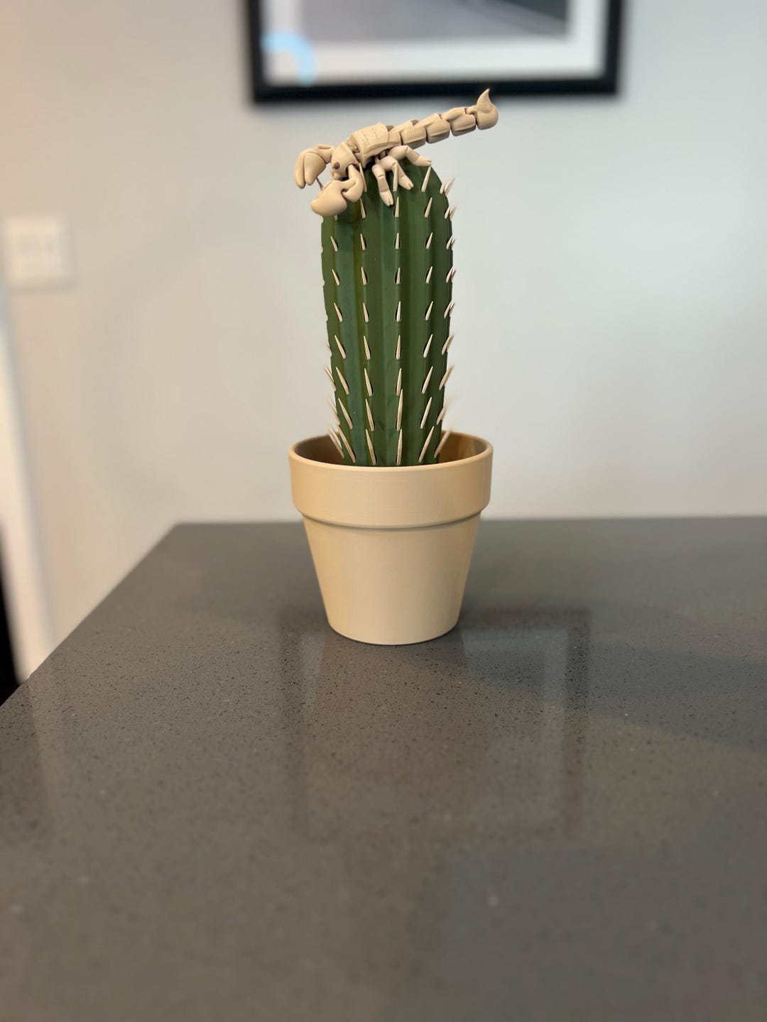 Cactus Toothpick Holder With 3D Printed Scorpion – Unique Party ...