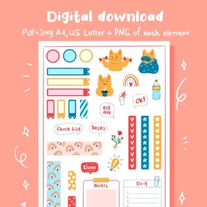 Printable Stickers. Stickers for Kids//digital Stickers//goodnotes ...