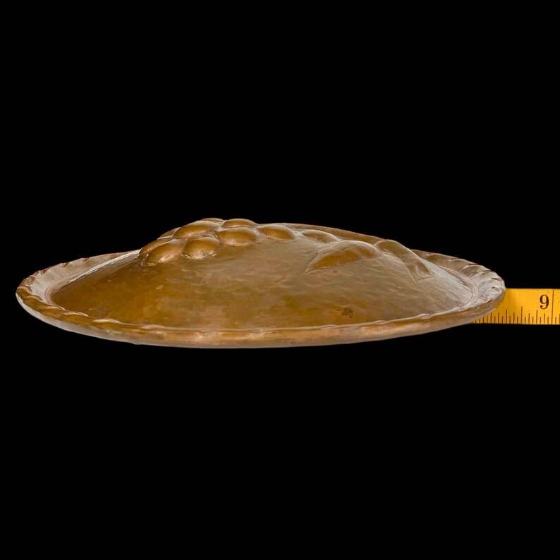 Antique Hammered Solid Copper Convex Wall Hanging Plate Mold Hand ...