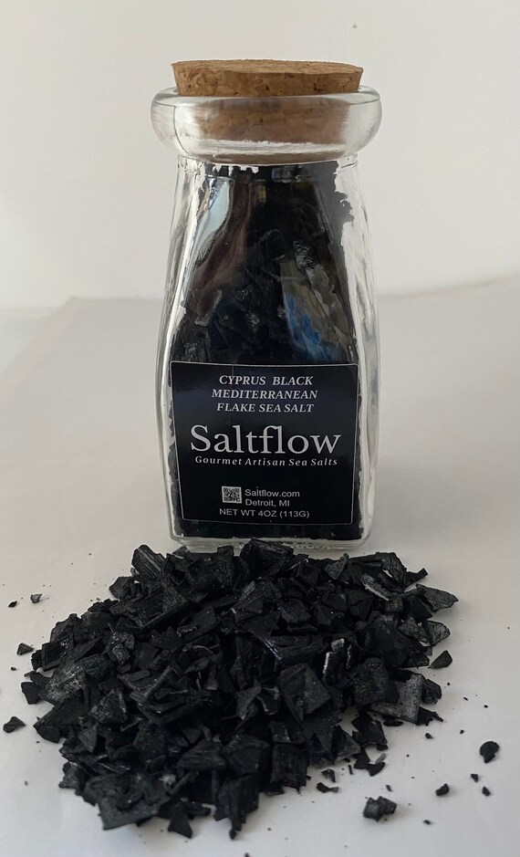 Cyprus Black Mediterranean Flake Sea Salt | Etsy