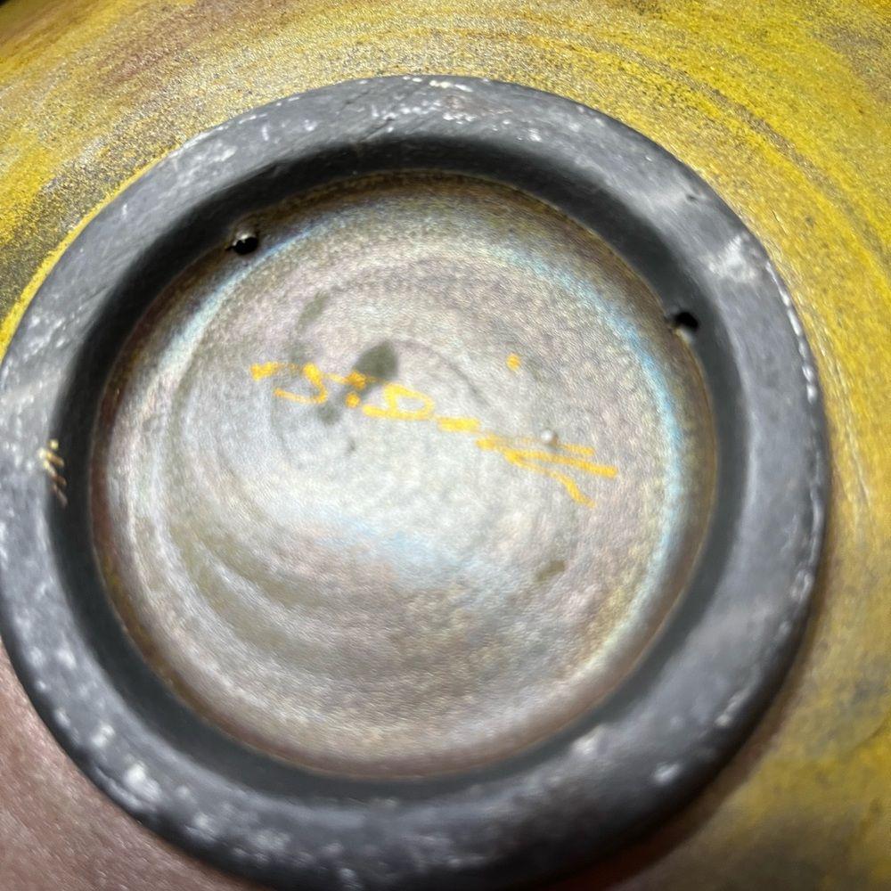 Raku Spiral Sun Clay Bowl Signed by Jeremy Diller - Etsy