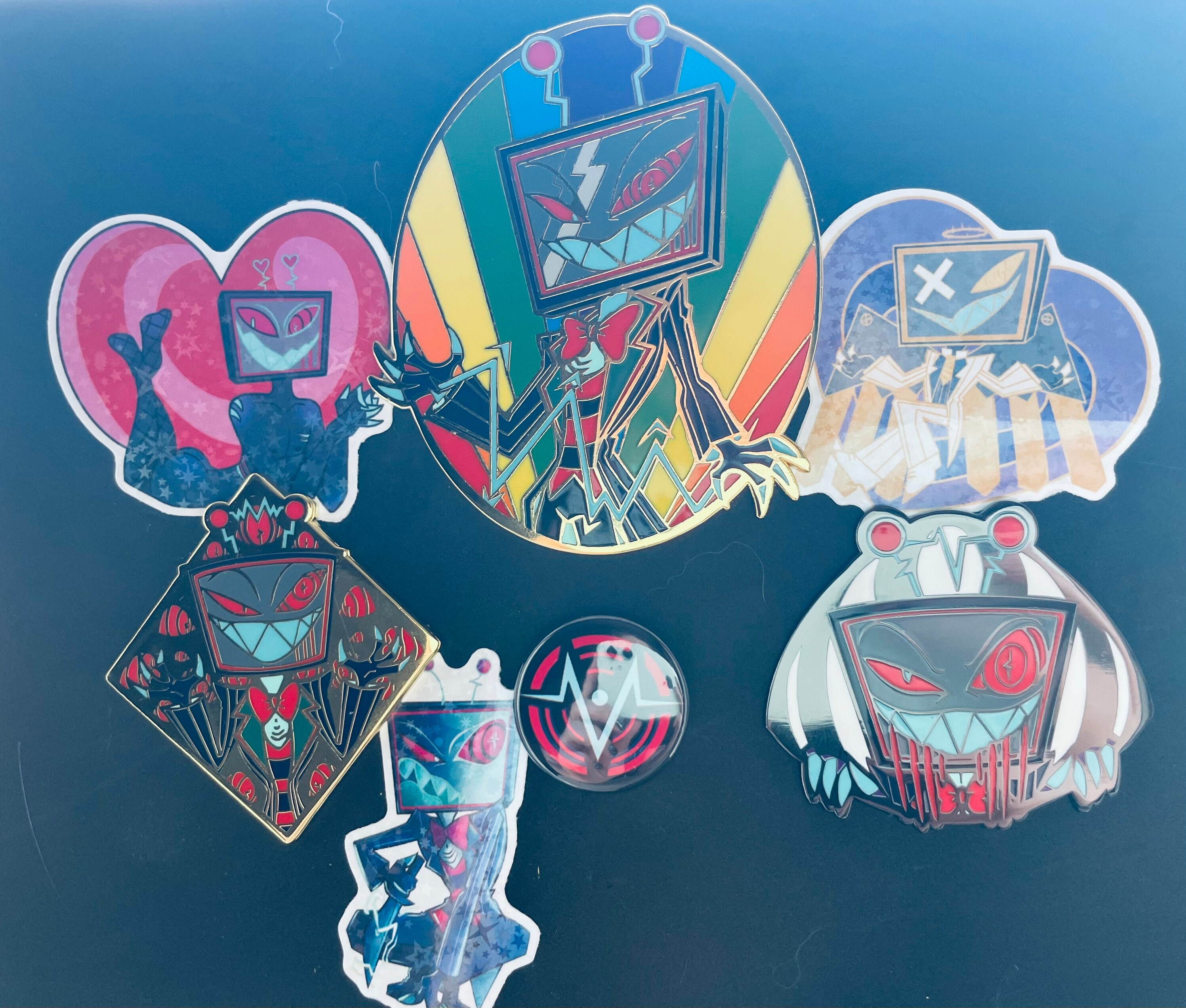 Unofficial Hazbin Hotel Hard Enamel Pins the Vox Collection - Etsy