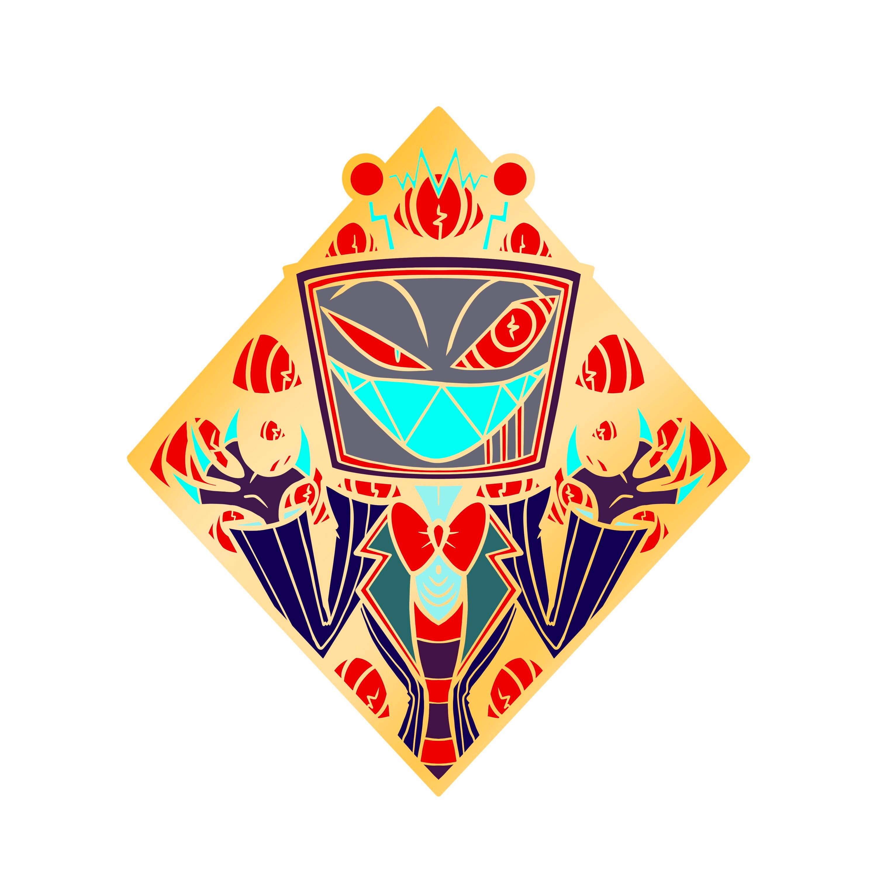 Unofficial Hazbin Hotel Hard Enamel Pins the Vox Collection - Etsy