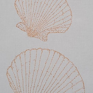 Scallop Shell Machine Embroidery Design - Etsy
