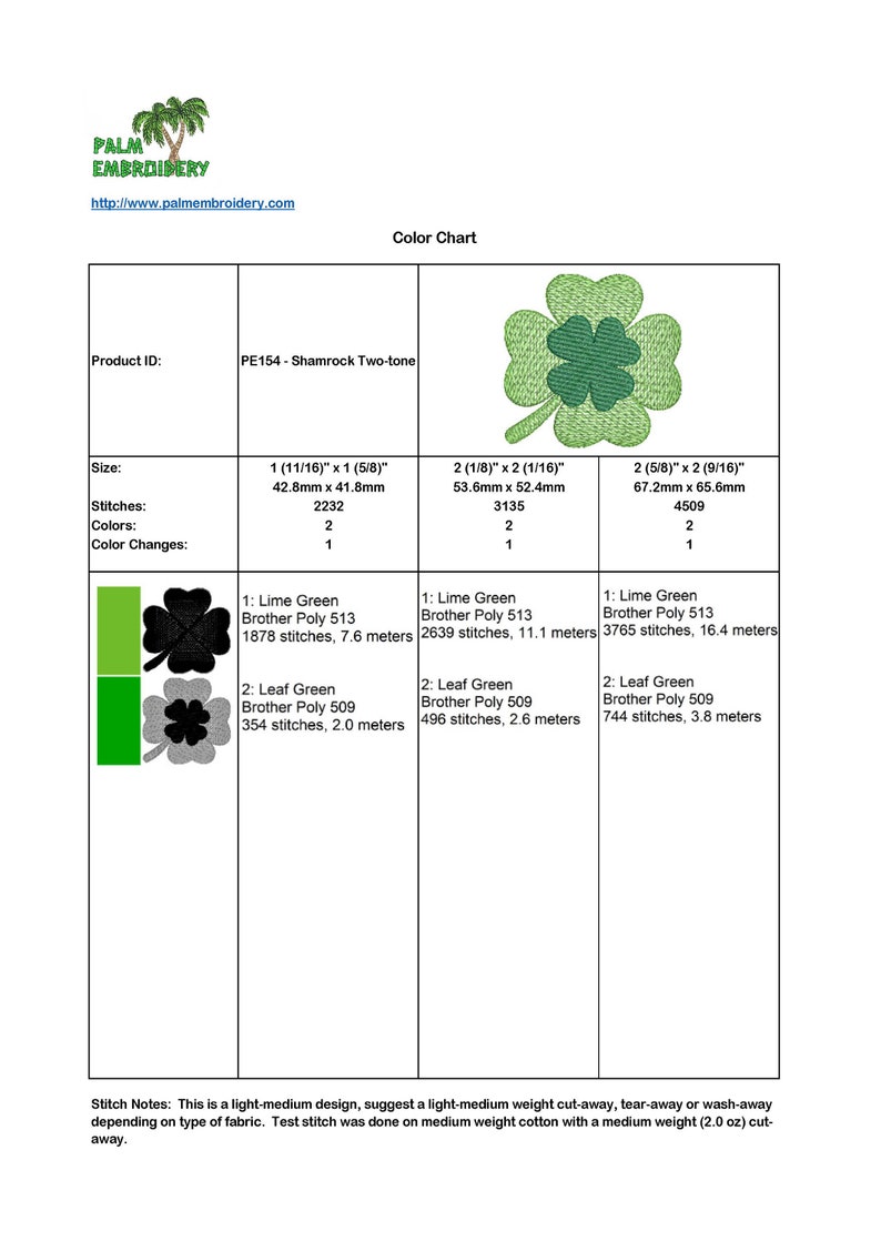 Shamrock Two-tone Machine Embroidery Design Files - Etsy