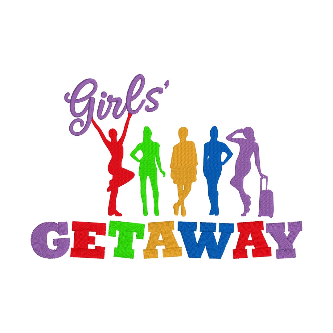 Girls' Getaway Machine Embroidery Design Files - Etsy