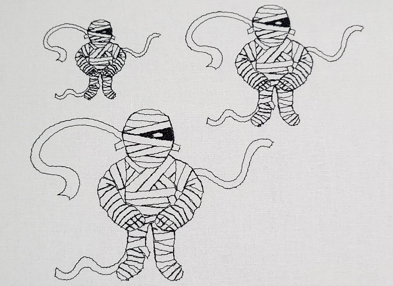 Mummy Machine Embroidery Design Files - Etsy
