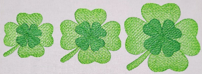 Shamrock Two-tone Machine Embroidery Design Files - Etsy