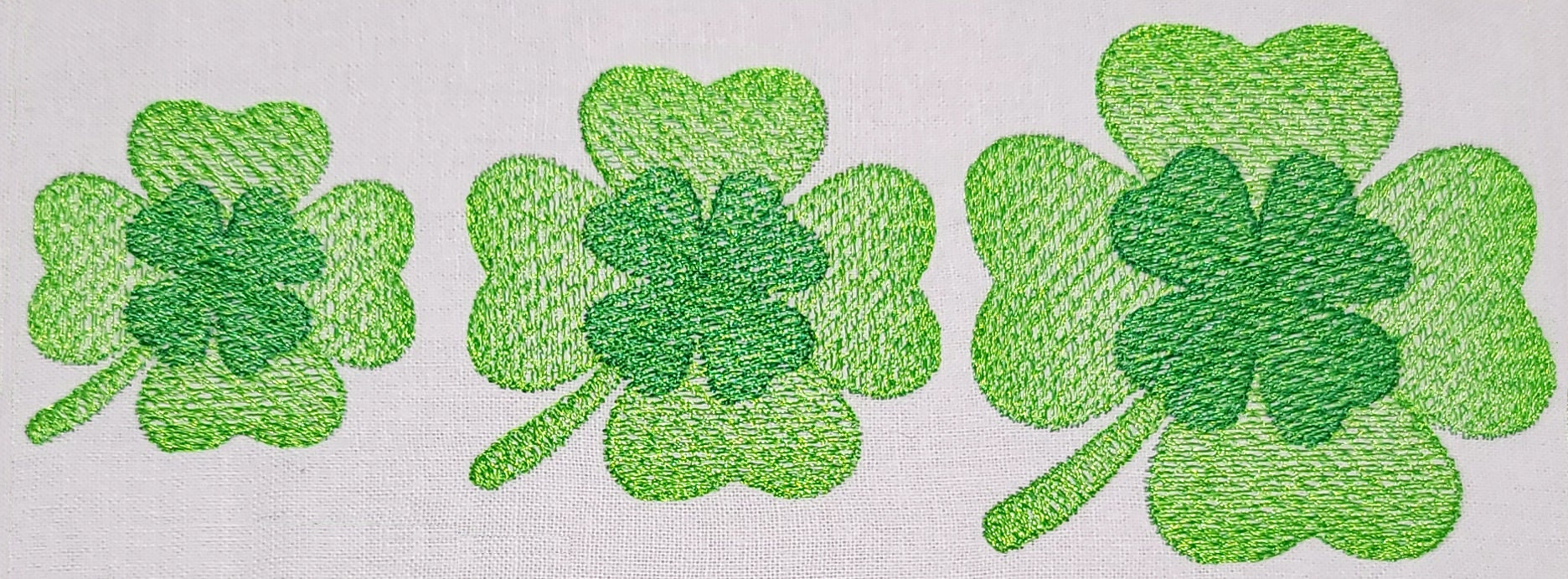 Shamrock Two-tone Machine Embroidery Design Files - Etsy