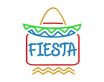 Fiesta Embroidery | Etsy