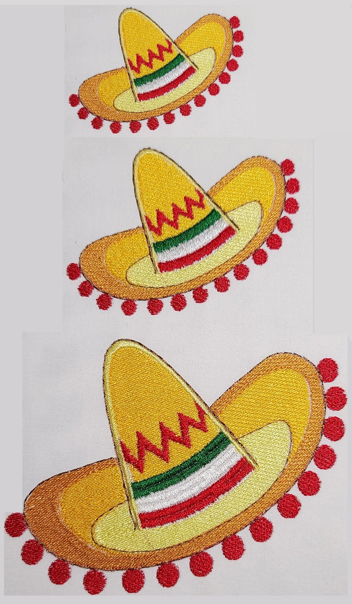 Mexican Sombrero Machine Embroidery Design Files - Etsy