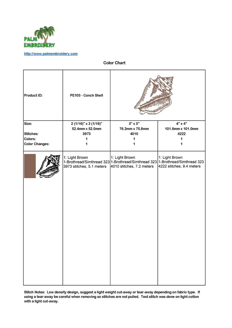 Conch Shell Machine Embroidery Design - Etsy