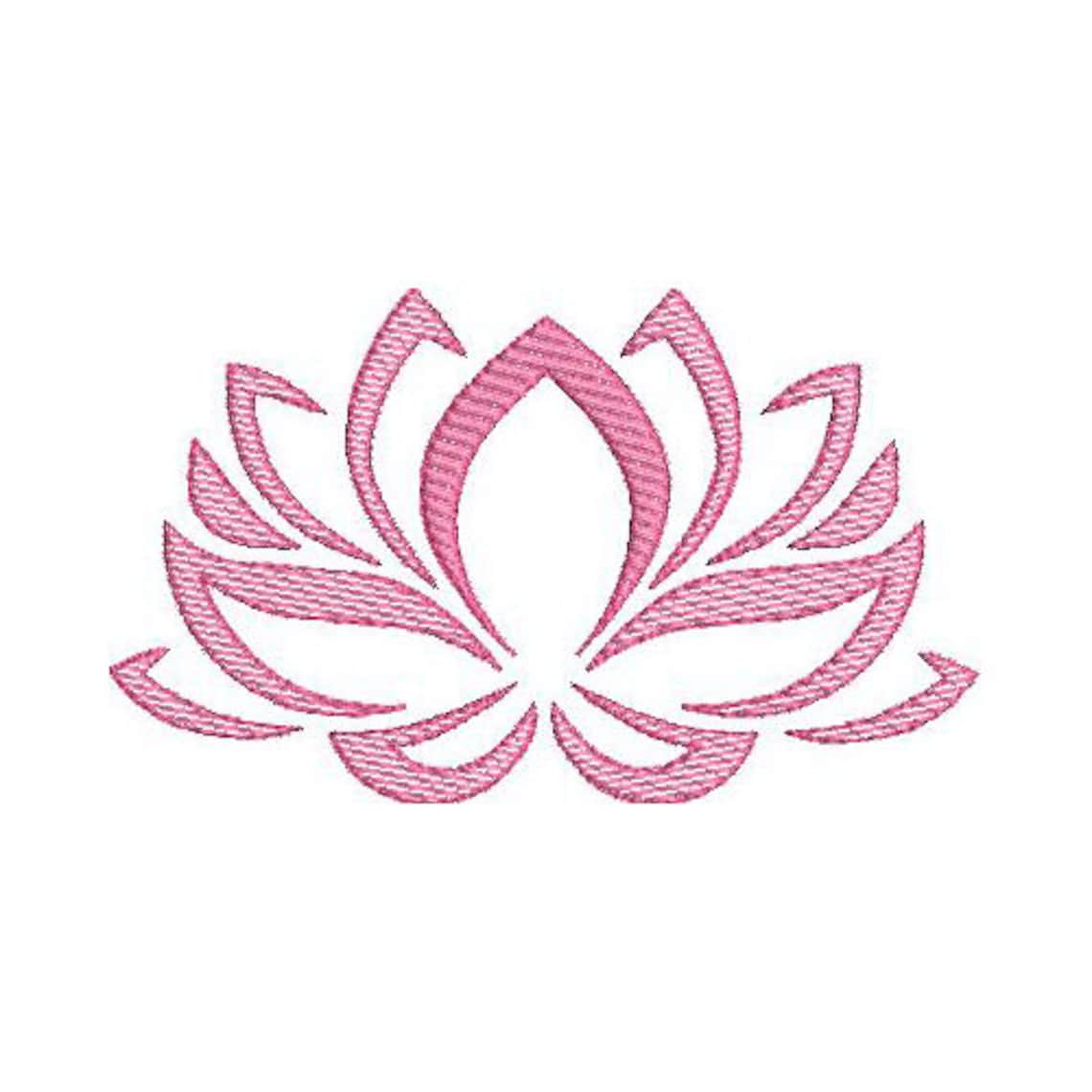 Lotus Flower-1 Embroidery Design Files - Etsy