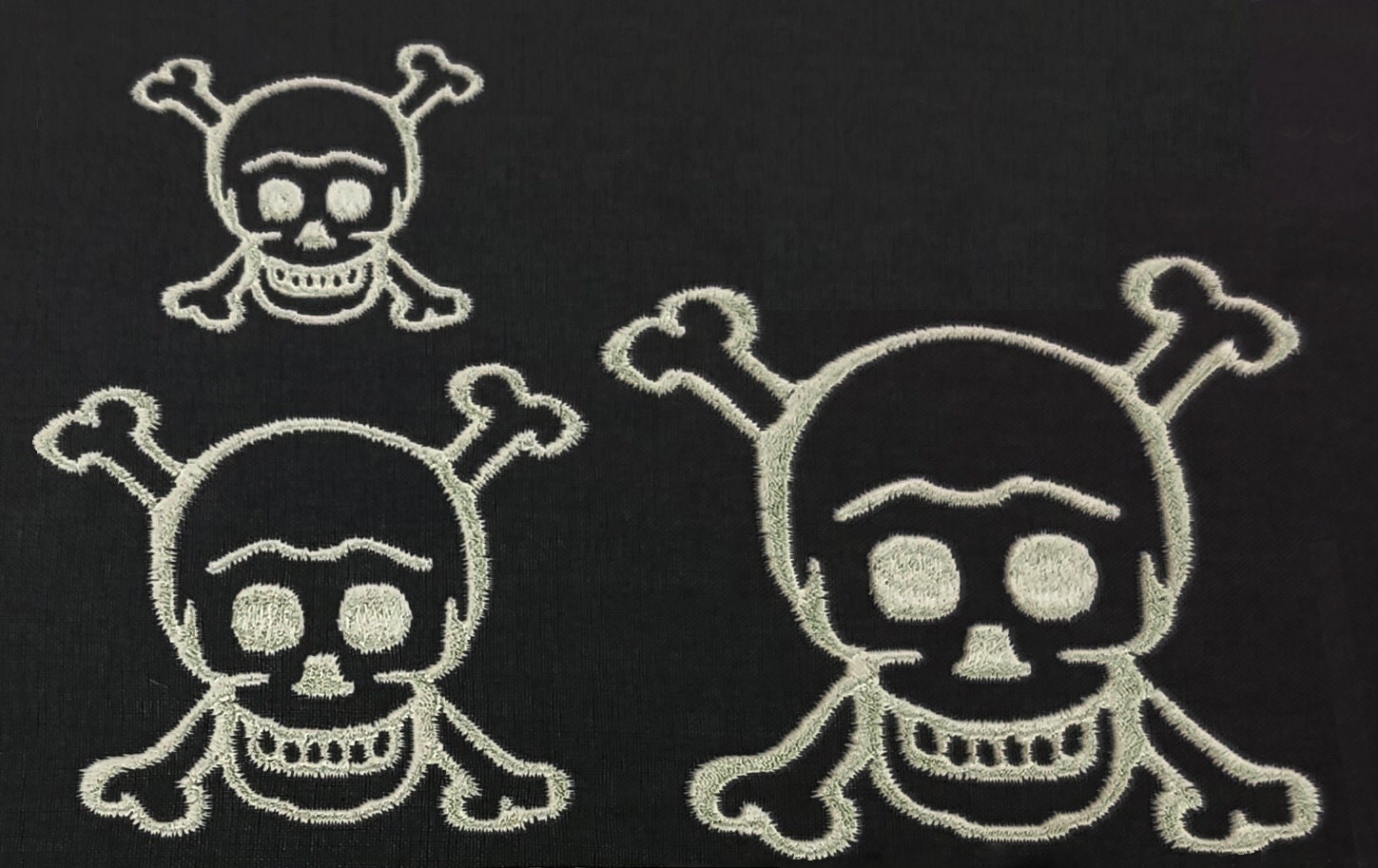 Skull & Crossbones Machine Embroidery Design Files - Etsy