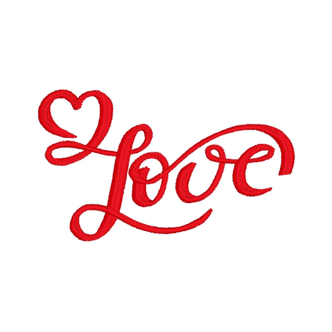 Love-1 Machine Embroidery Design Files - Etsy