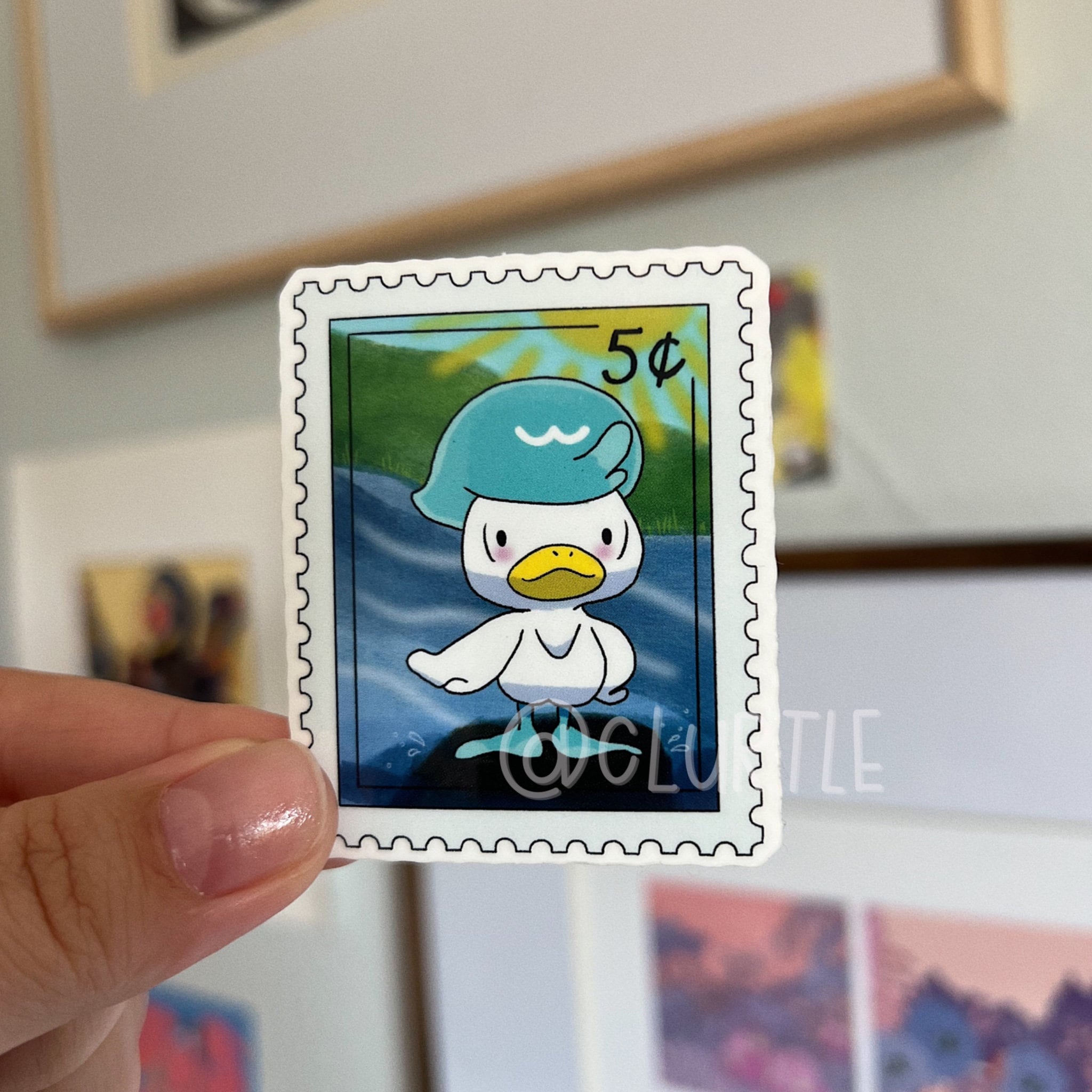 Paldea Pals Postage Stamp Die Cut Stickers Sprigatito, Fuecoco, Quaxly ...