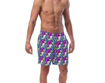 African Print Swim Trunks - Etsy