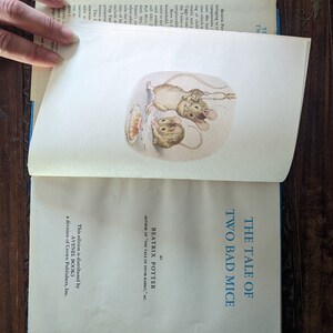 Vintage the Tale of Two Bad Mice Beatrix Potter Book With Illustrations ...