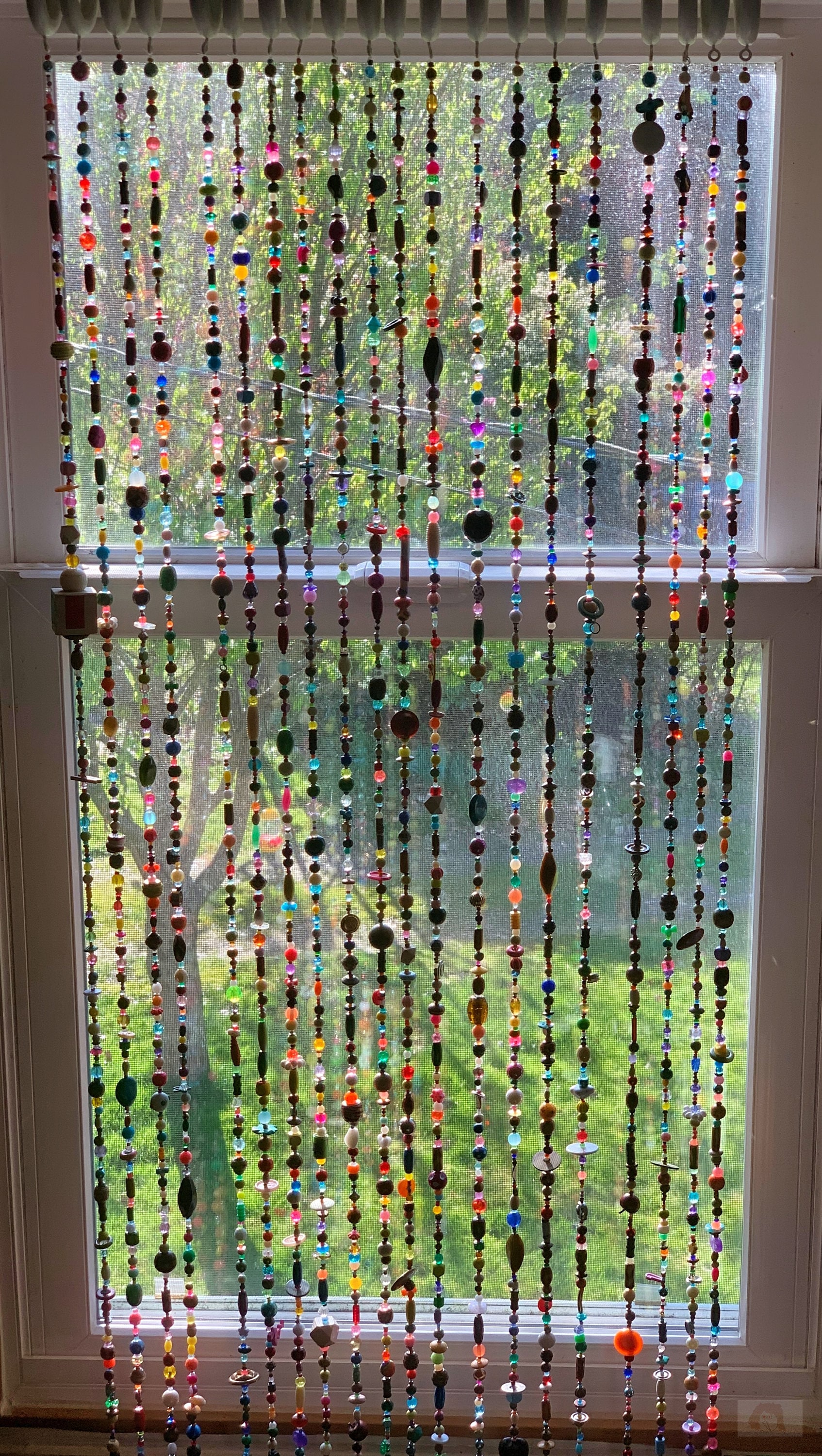 Handmade Beaded Door Curtain - Etsy