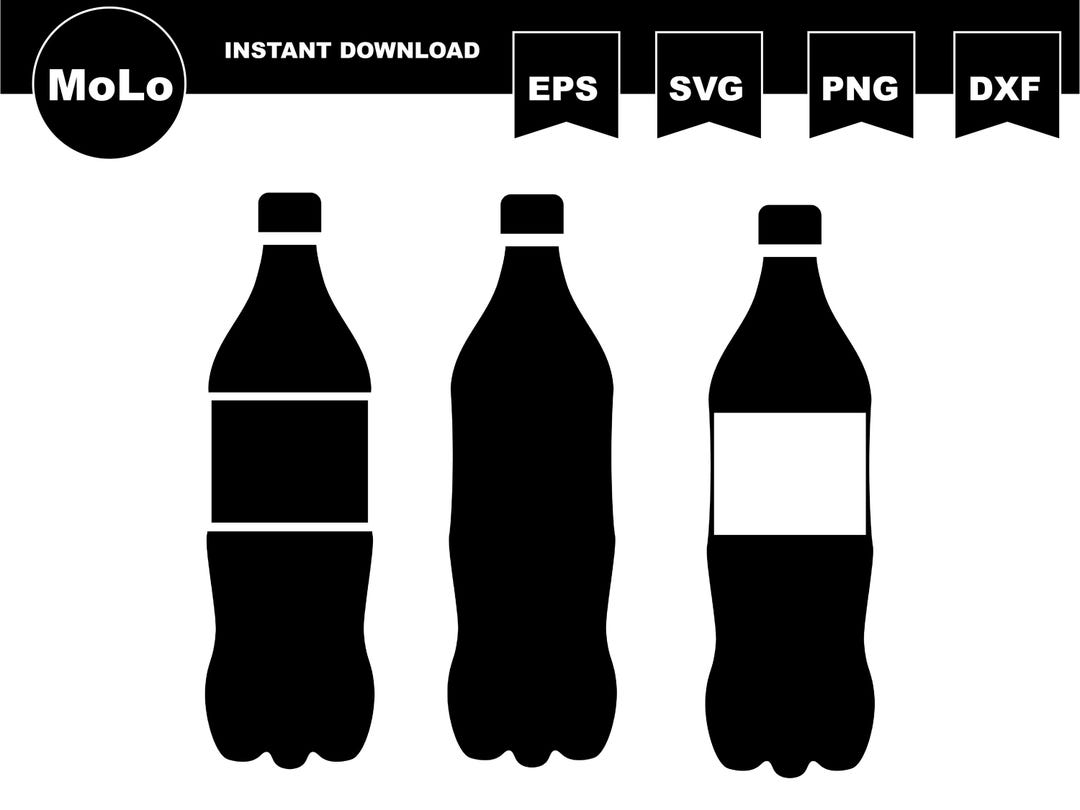 Soda Bottle SVG: Cricut, Silhouette, PNG, DXF (digital Download) - Etsy