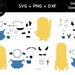 Pack Minions Svg Layered, Stuart, Kevin, Tom, Decal, SVG, PNG, DXF - Etsy