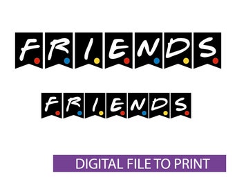 Friends Banner | Etsy