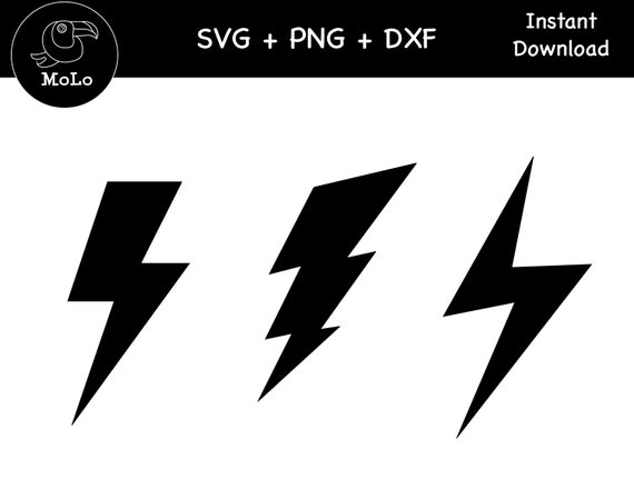 Lightning Bolt Svg Lightning Bolt Cut File Cricut Svg Png Etsy