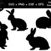 Flemish Giant Rabbit Silhouette Sticker Vinyl Bunny Decal - Etsy