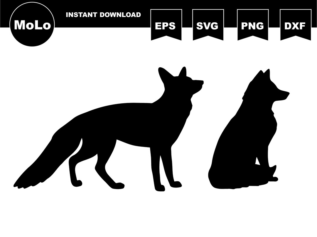 Fox Bundle, Fox Decal, SVG, PNG, DXF, Silhouette - Etsy