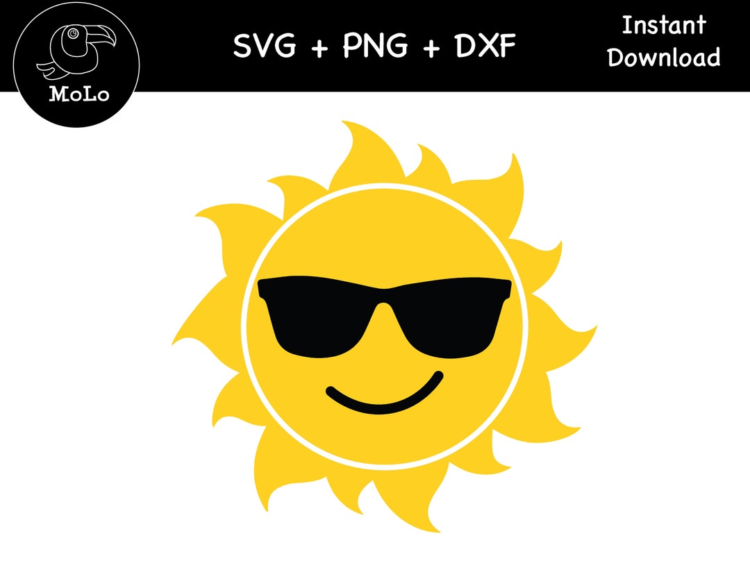 Sol Gafas de sol Svg, Sol Cricut, SVG, PNG, DXF Silueta - Etsy España