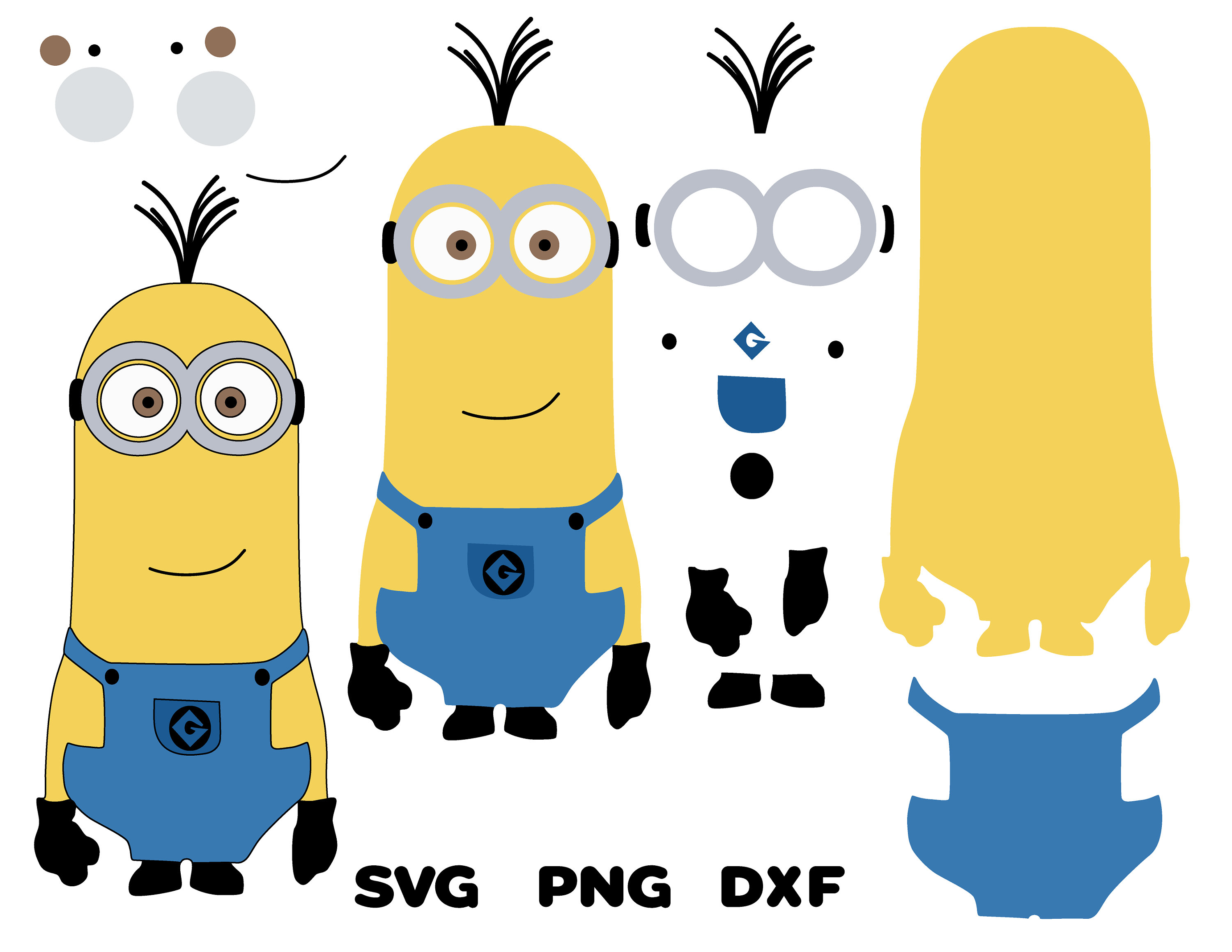Minion Kevin Svg Minions SVG PNG DXF Cricut Silhouette | Etsy