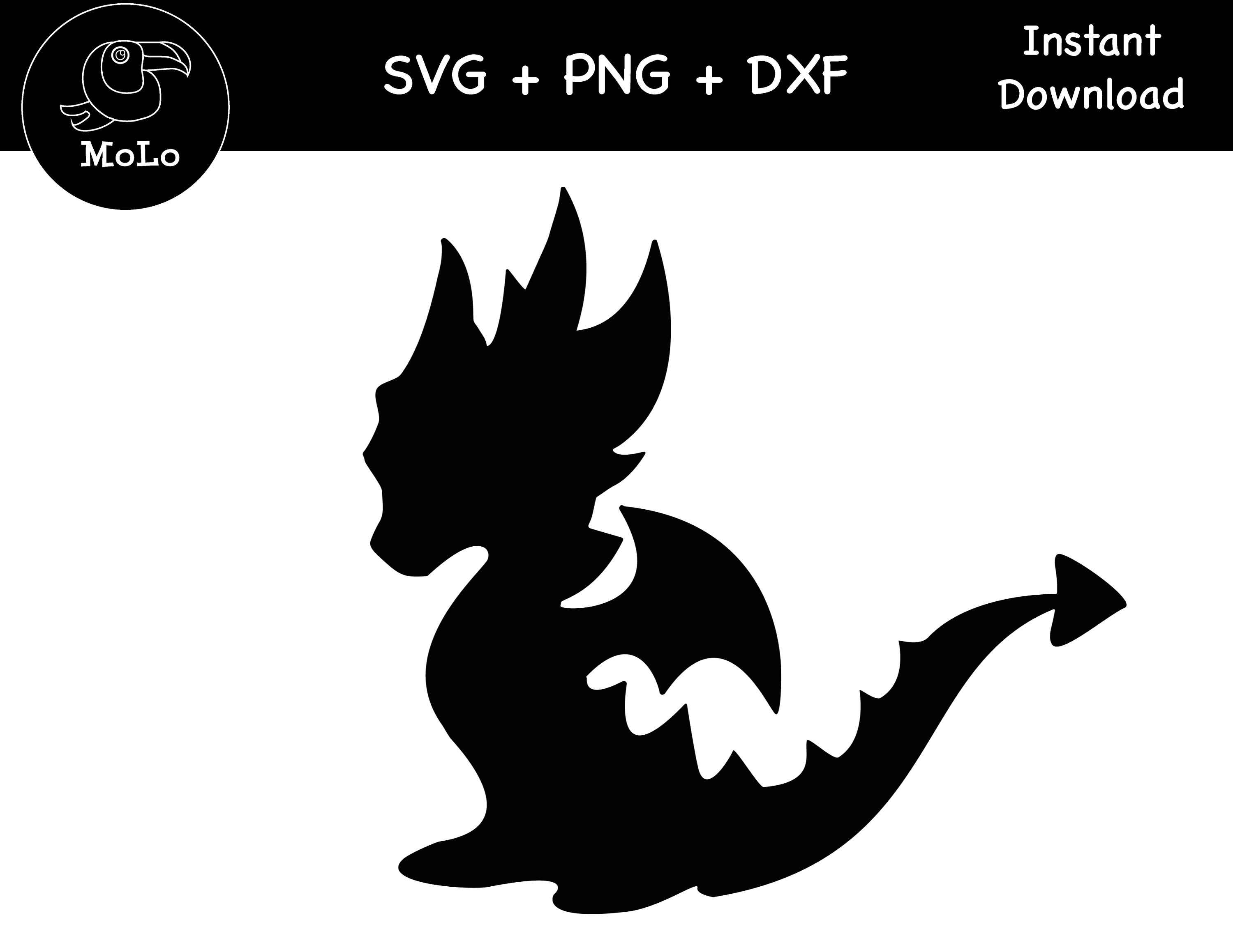 Cute Dragon Silhouette