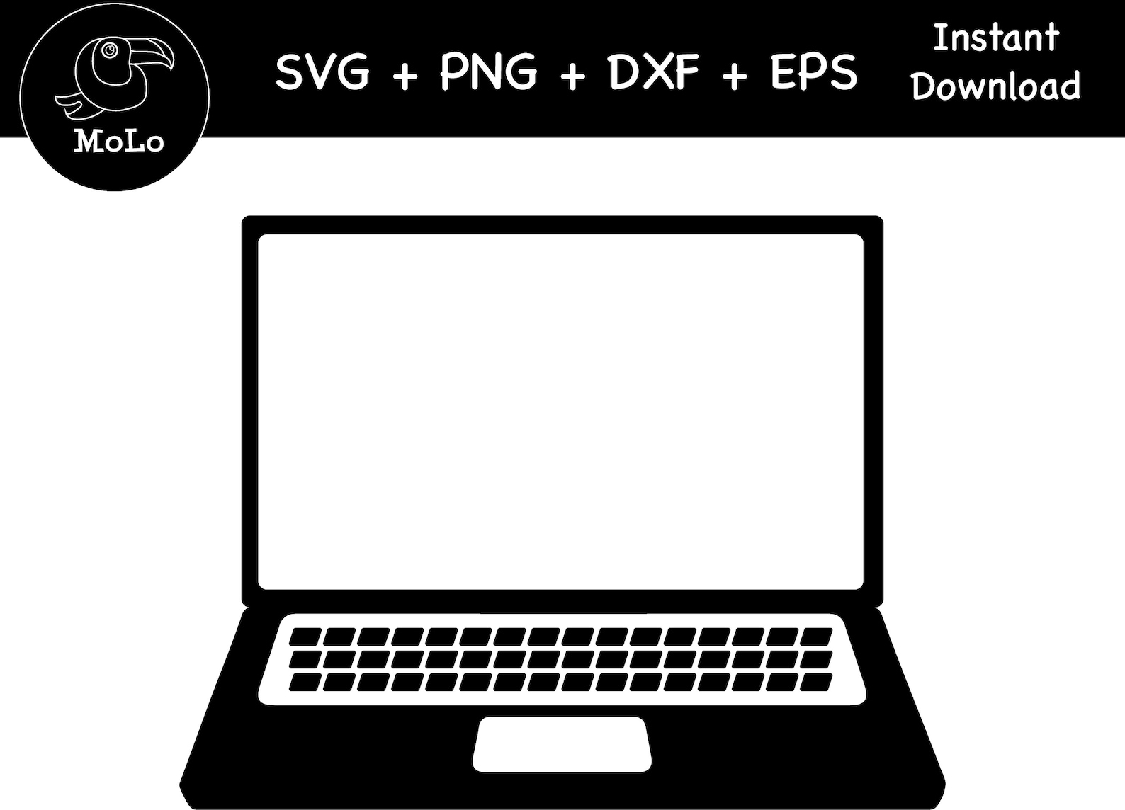 Laptop Svg Computer Cricut SVG PNG DXF Silhouette - Etsy