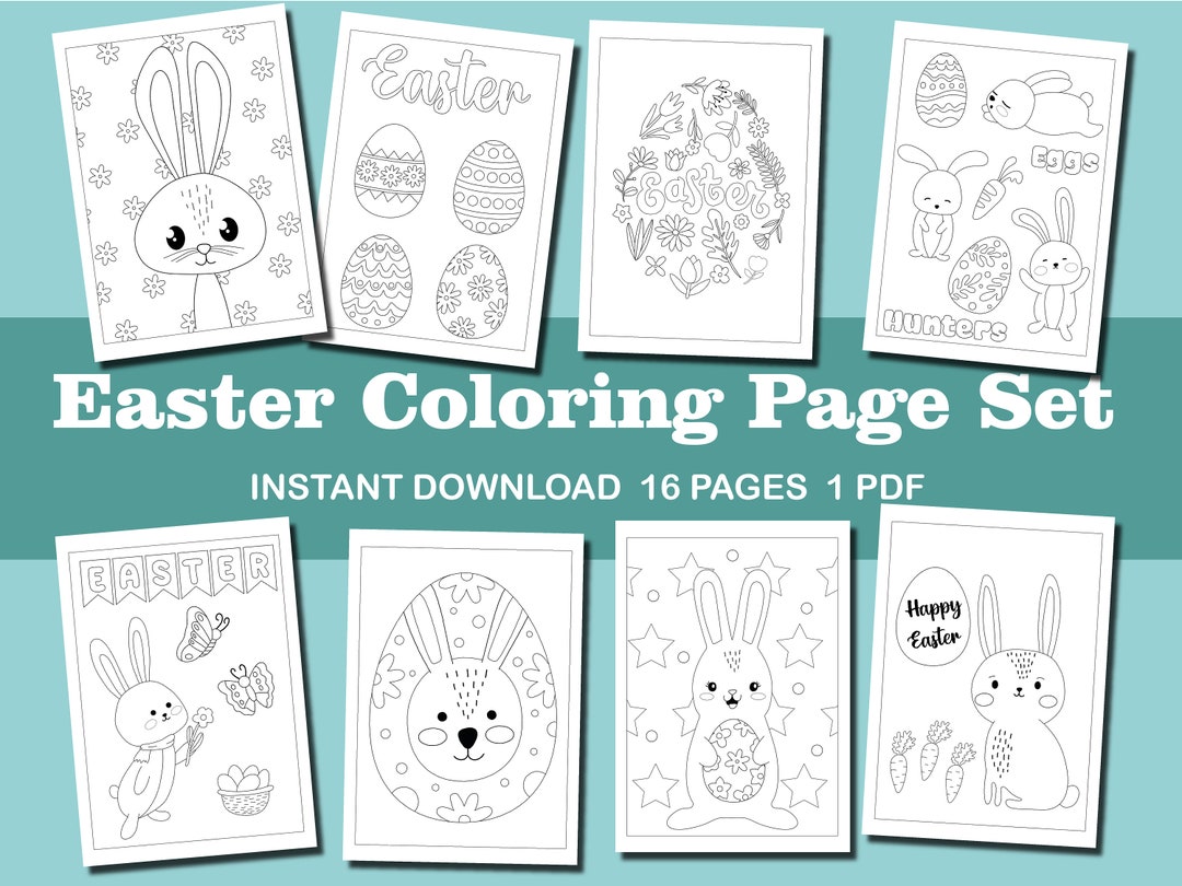 16 Easter Coloring Pages, Printable Coloring Pages, PDF, Easter ...
