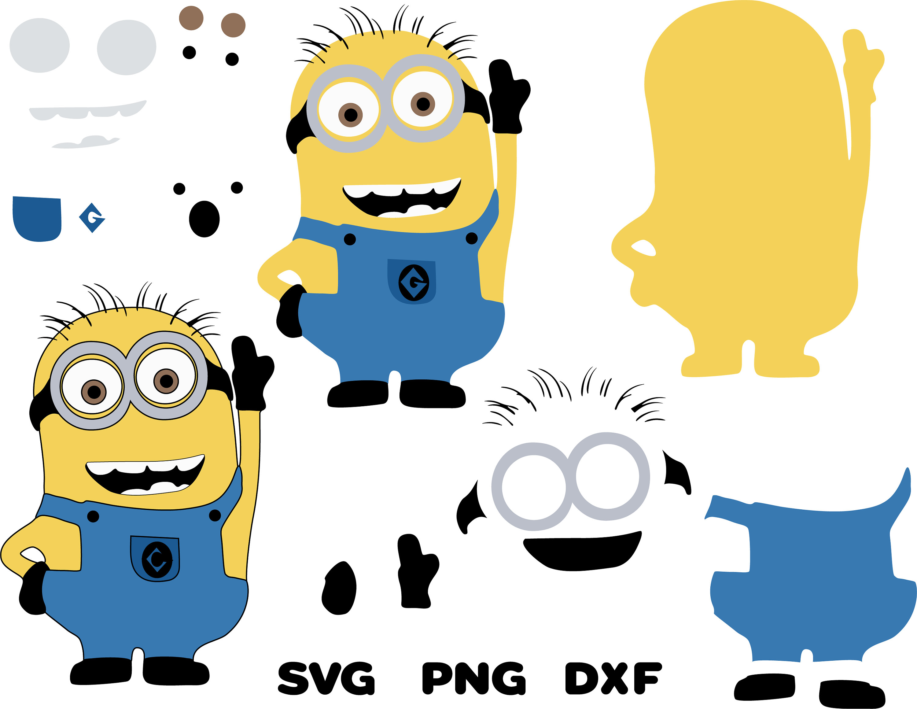 Tom Minion Svg Layered Minion Decal SVG PNG DXF - Etsy Österreich
