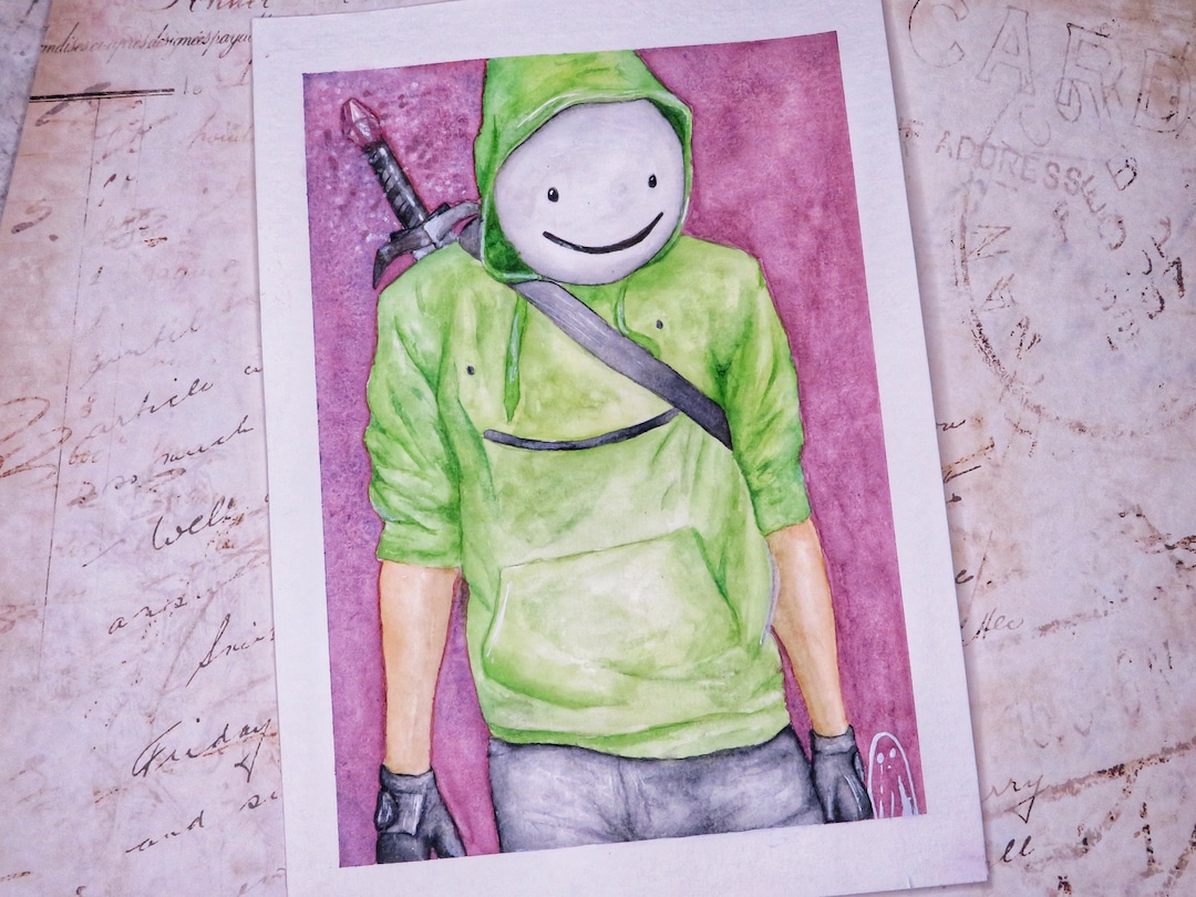 Dream Art Print, Minecraft Youtuber, Twitch Streamer, Dream Fan Art ...