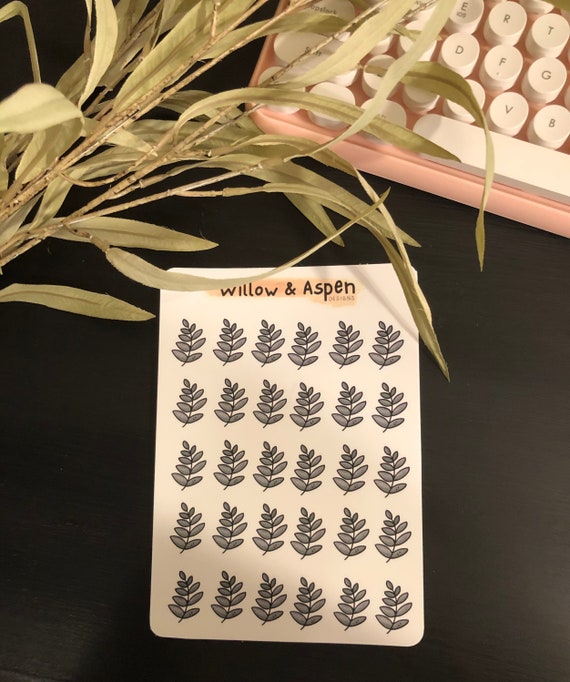 Green Plant Sticker Sheet/30 Stickers/ Planner Stickers/ - Etsy
