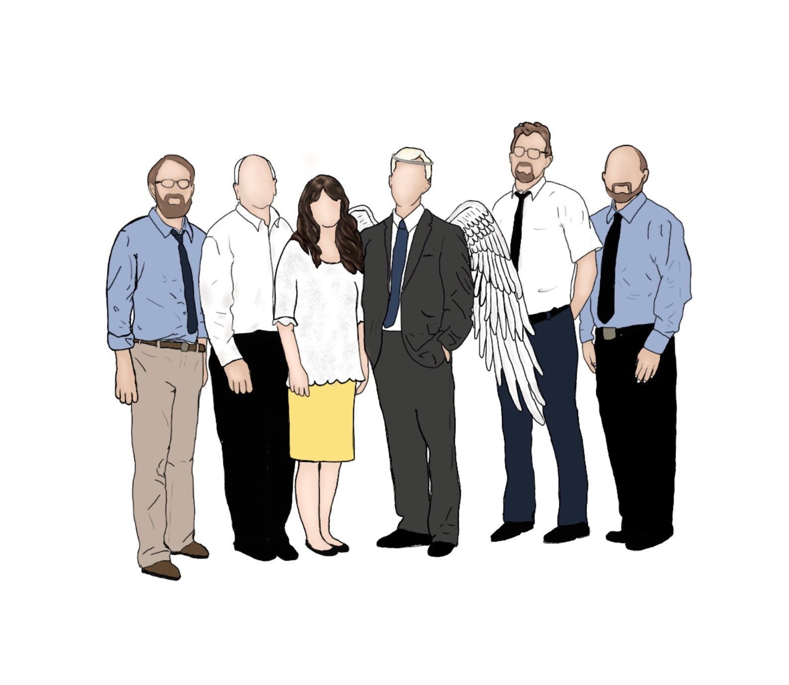 Faceless Family Portraits/ Digital Family Portraits/ Faceless ...