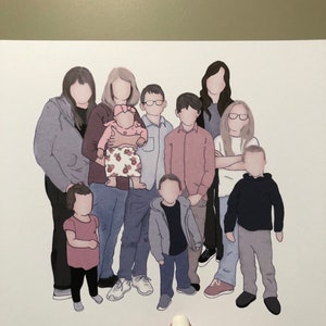 Faceless Family Portraits/ Digital Family Portraits/ Faceless ...