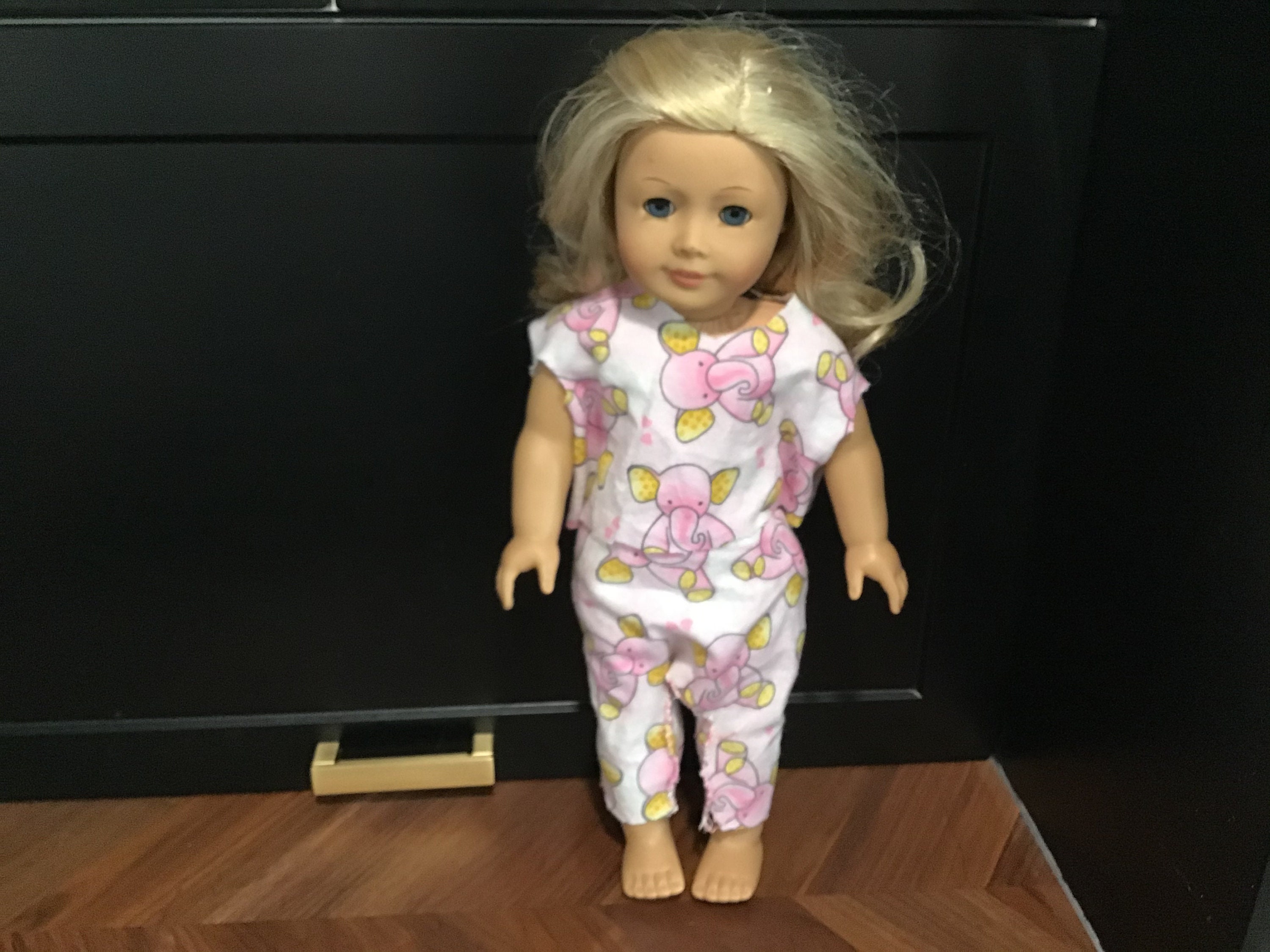 Homemade, Hand Sewn Doll Pajamas Made by My Daughter - Etsy