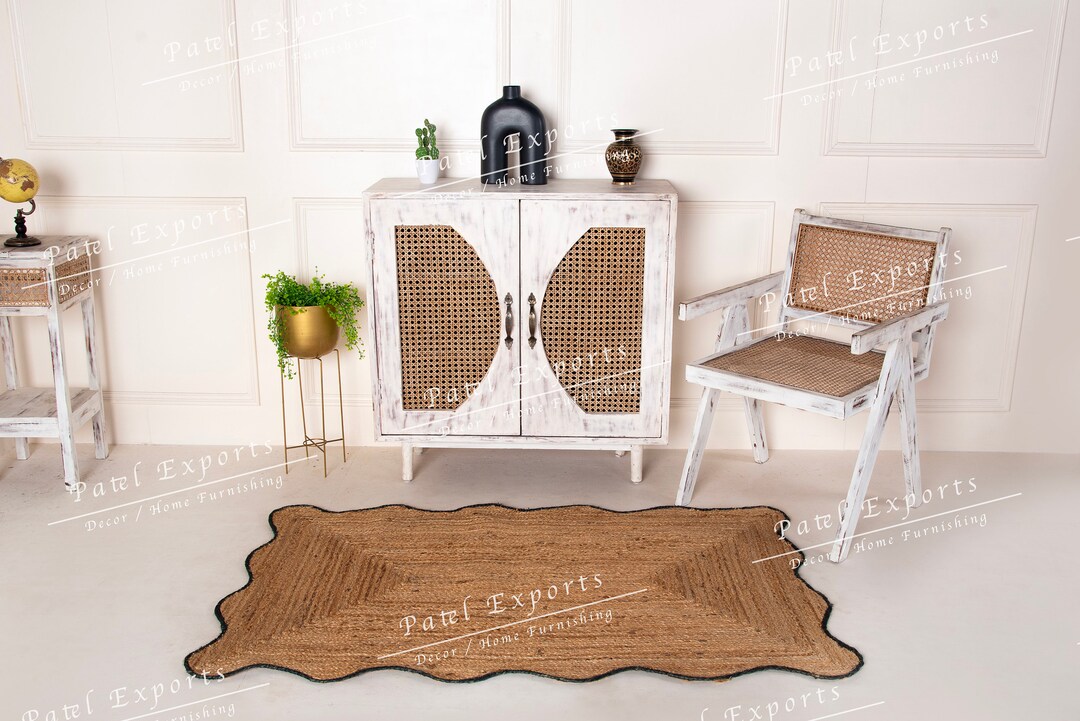 Primitive Braided Rugs , Wave Pattern Jute Rug, Hand Woven Jute Rug ...