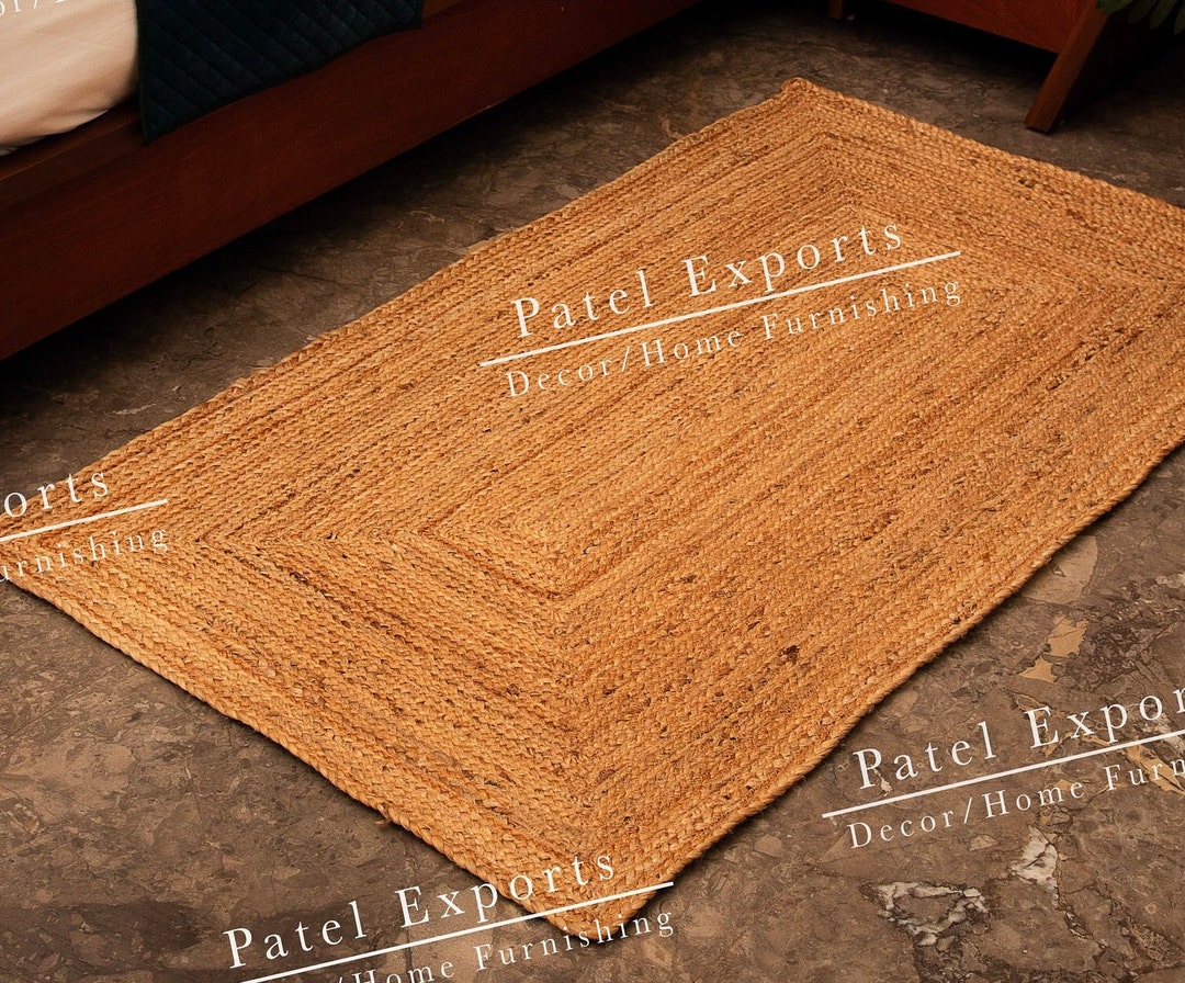 Area Rug Natural Jute Rug for Room Jute Rug Bedroom Rug Outdoor Rug ...