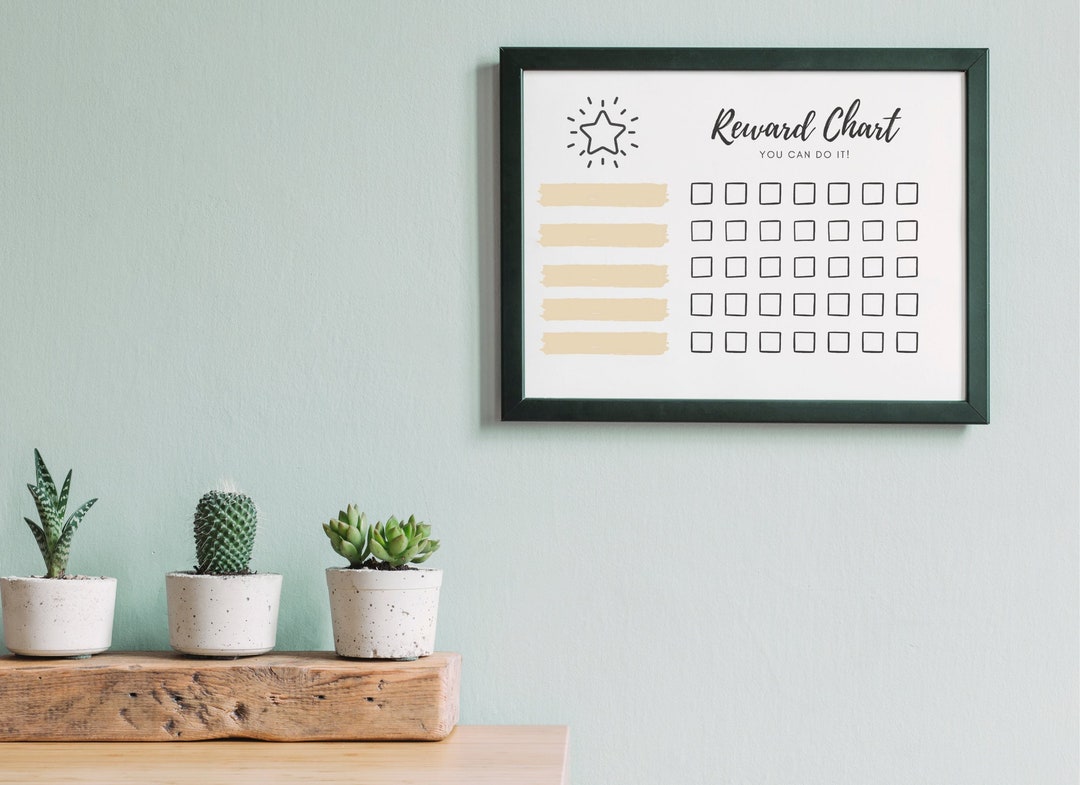 Reward Chart | Printable | Instant Download | Positive Reinforcement ...