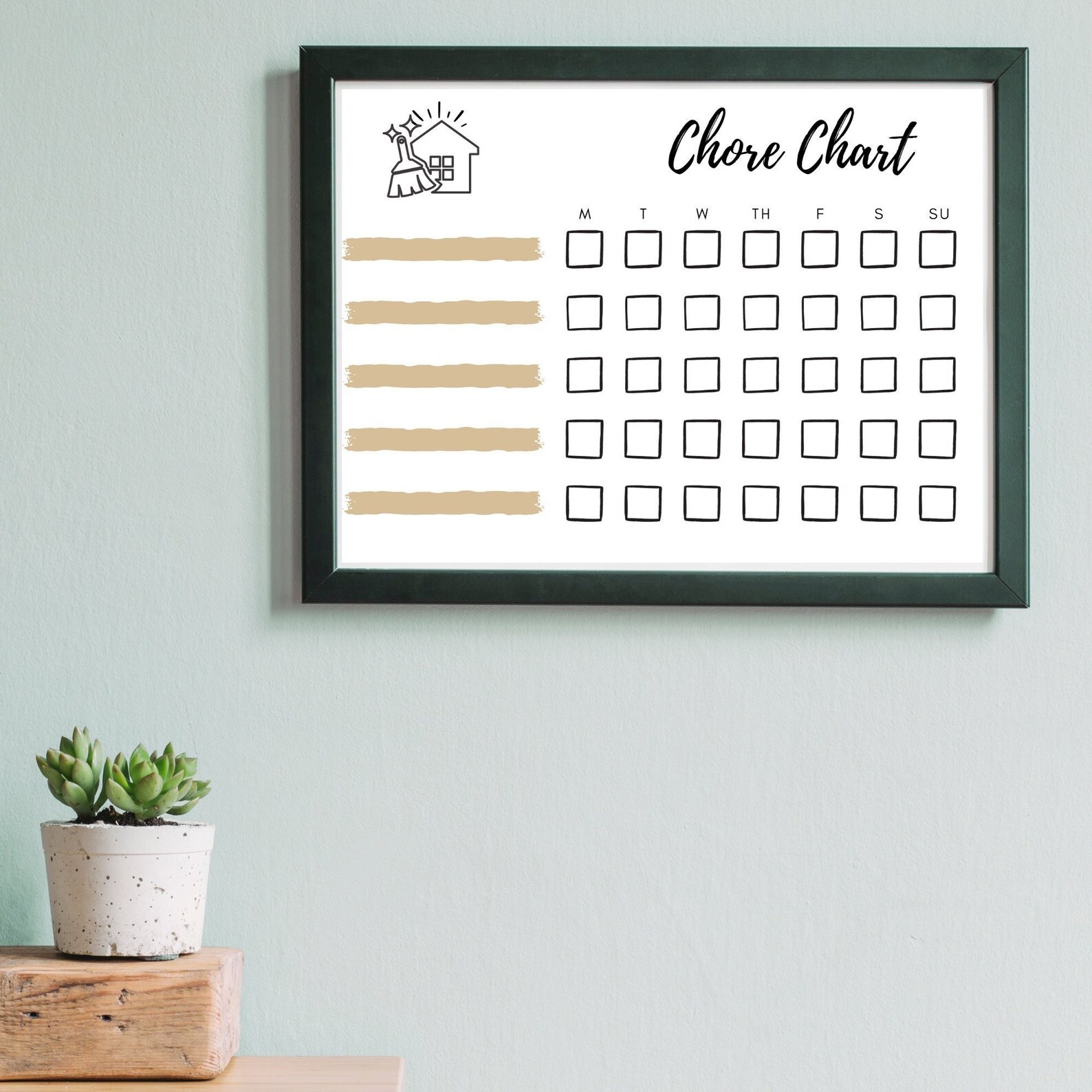 Chore Chart | Instant Download | Printable | Housework | Task Sheet ...