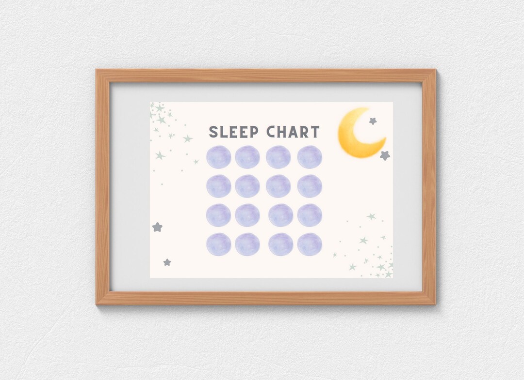 Sleep Chart Printable | Instant Download | Track Independance, Bedtime ...