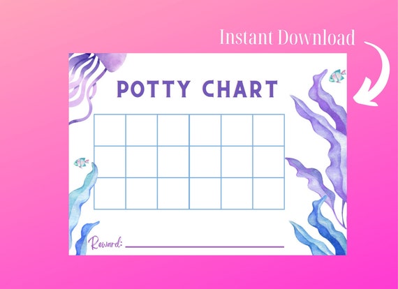 Potty Chart Printable Instant Download Track Potty - Etsy