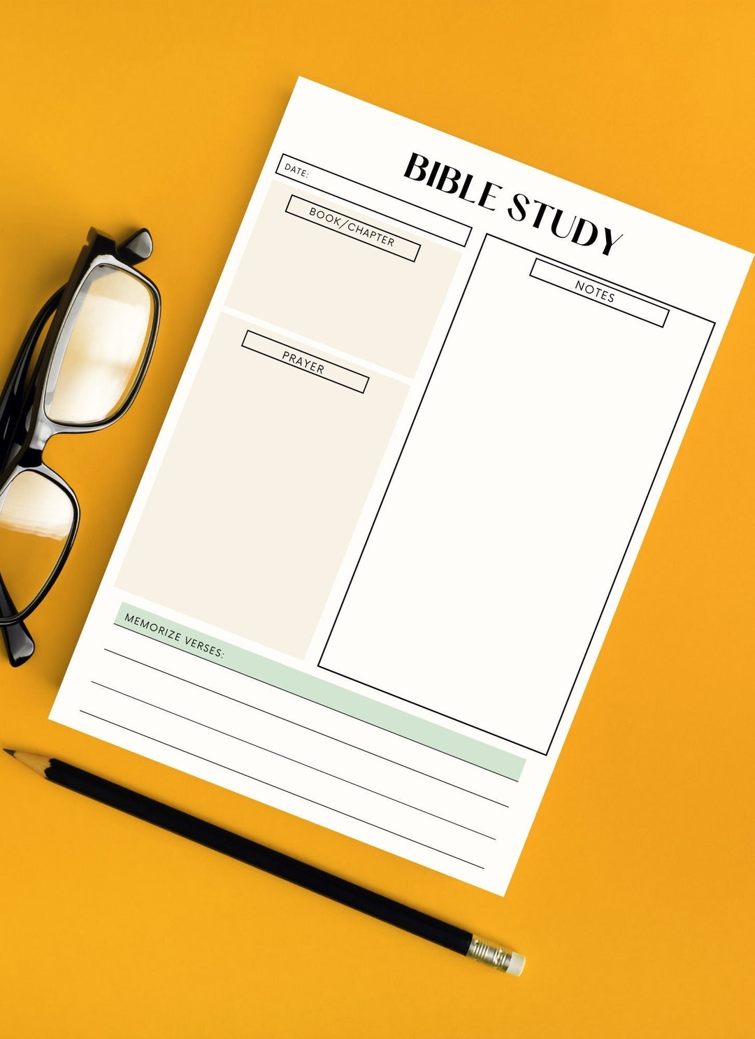 Bible Study Printable | Instant Download | Note Taking | Scripture ...